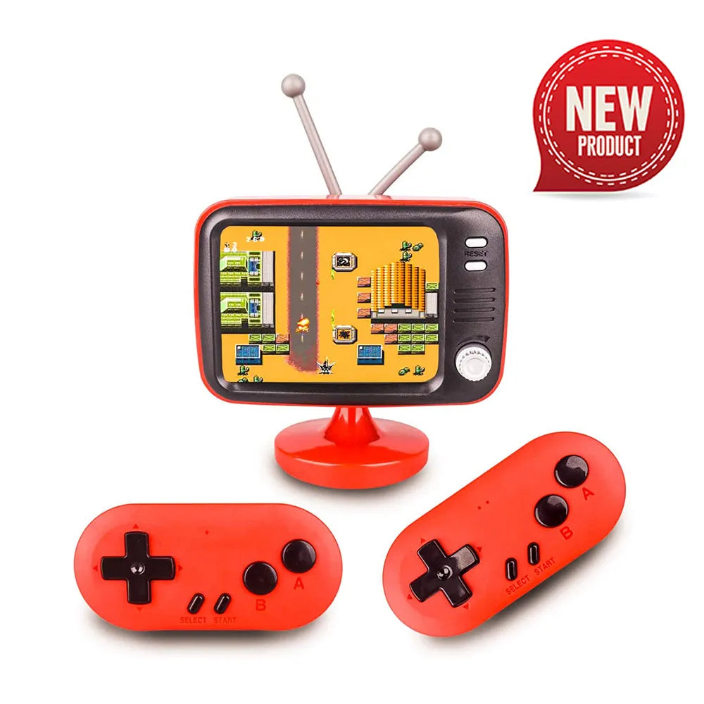 Wolsen Retro Handheld Game Console Mini Game Player With 300 Classic Game Mini TV Style Game Machine With Wireless Controller