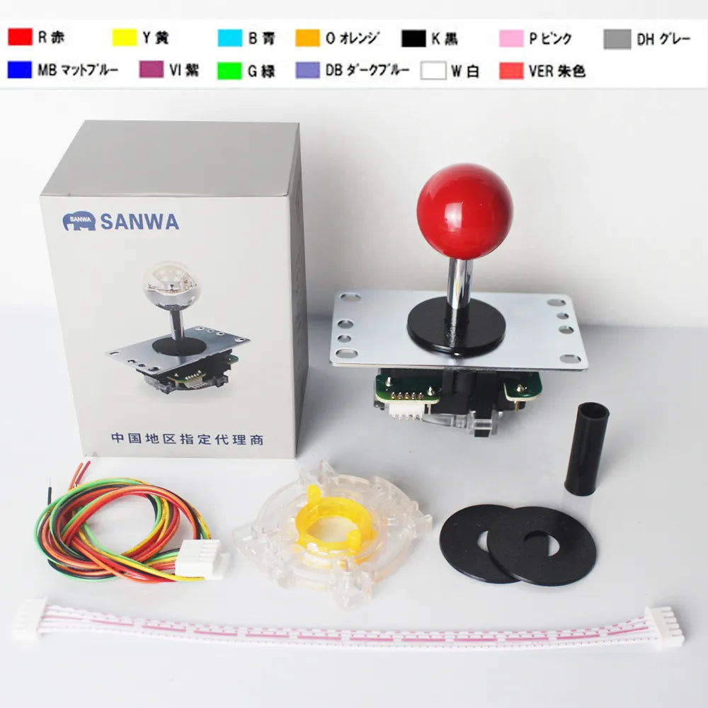 Original Japan Sanwa Joystick JLF TP 8YT Fighting Rocker With Topball ...