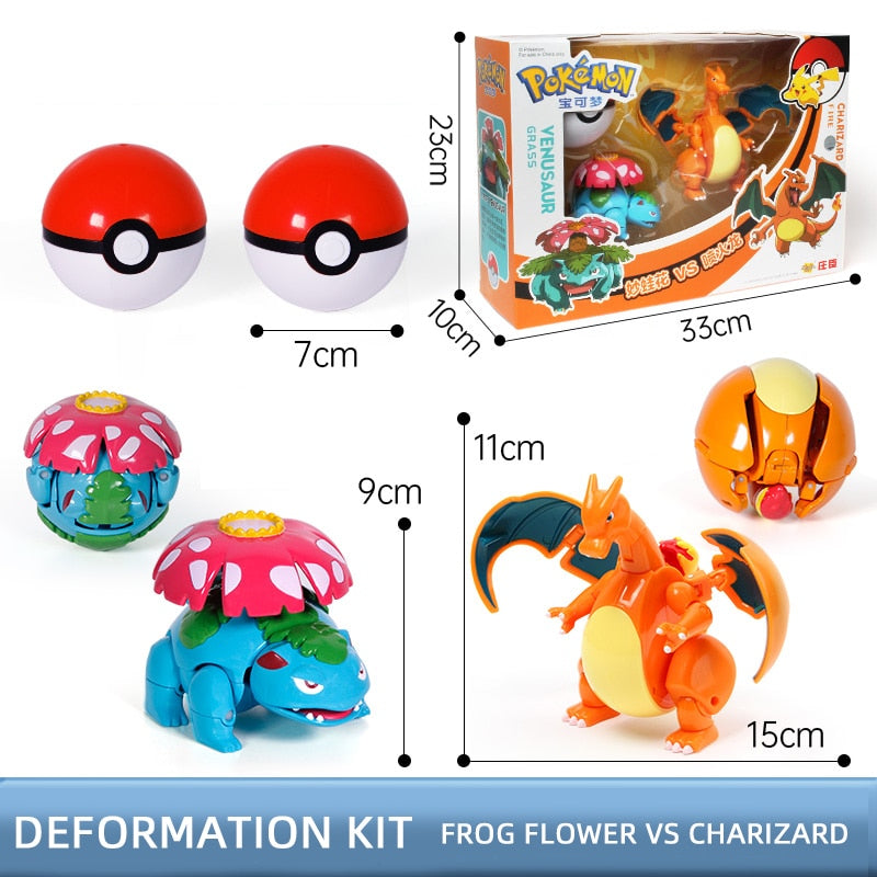 NEW Genuine Pokemon 9 Different Styles Toy Set Pokeball Pocket Monster ...