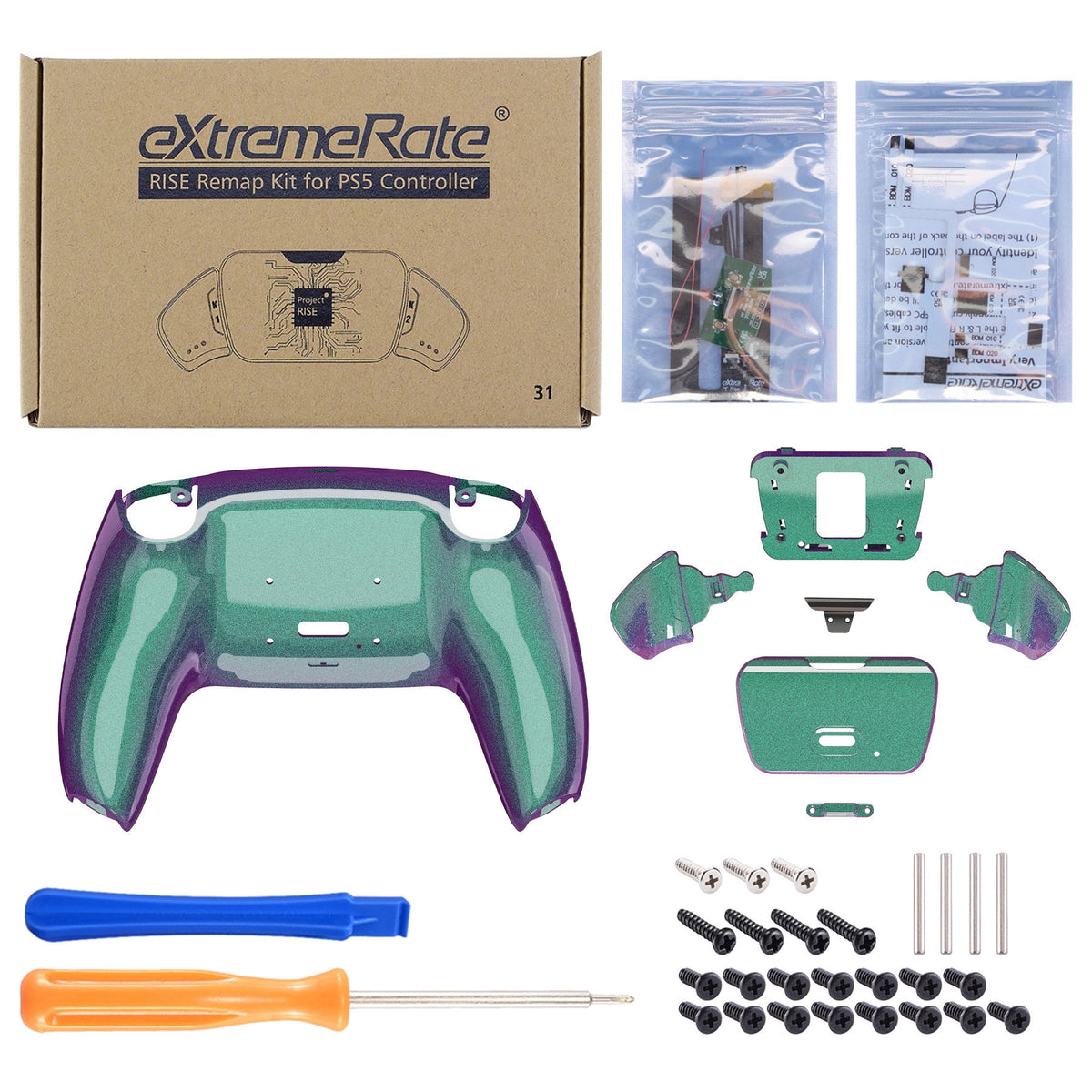 eXtremeRate Back Paddles Remappable Rise Remap Kit, Upgrade Board